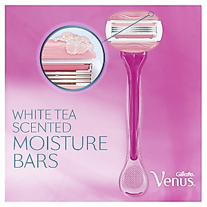 Gillette Venus ComfortGlide White Tea Scented Women's Disposable Razor, 2 Count