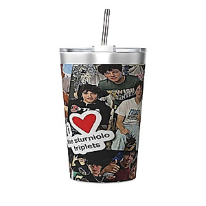 UALWORY Sturniolo Artist Triplets Tumbler Cup 12oz Travel Coffee Mug with Lid and Straw Stainless Steel Insulated Mugs
