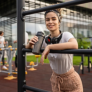 Ysglory 3 Packs Protein Powder Storage Container 4 Stackable Formula Dispenser Portable Protein Powder Travel Container Milk Powder Container to Go for Workout, Fitness, Travel (Pink,White,Blue)