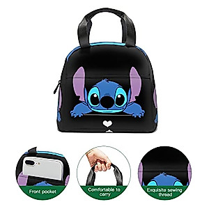 GCNqat Reusable Insulated Lunch Bag Portable Lunch Box Anime Lunch Tote for Men Women Work Picnic Outdoor Camping
