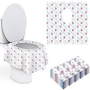 Toilet Seat Cover Disposable XL, 30 Pack Extra Large Full Cover Individually Wrapped Portable for Travel Perfect for Toddlers Potty Training Ideal for Adults and Kids