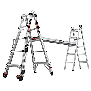 Little Giant Ladders, Epic, M22, 22 foot, Multi-Position Ladder, Aluminum, Type 1A, 300 lbs weight rating, (16822-818)