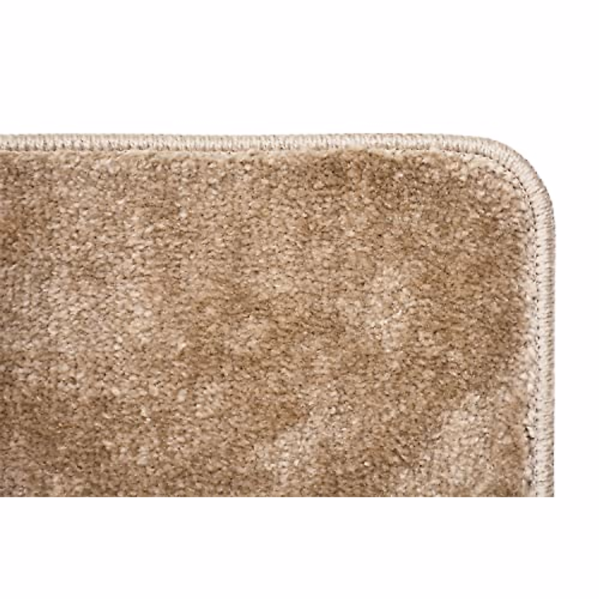 Euro Collection Solid Color Area Rug Rugs Slip Skid Resistant Rubber Backing Machine Washable More Color Options (Beige, 3'3" x 4'11")