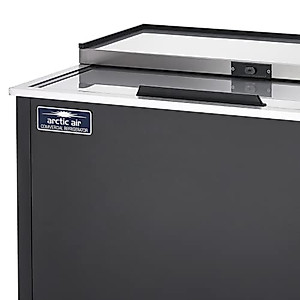 Arctic Air AGF36 36-Inch 4-Shelf Glass Froster with Sliding Lid, Black Exterior, 1/6-HP, 115v