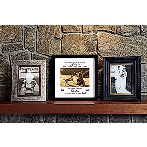 KCRasan Dog Memorial Picture Frame - Pet Memorial Picture Frame for Pet Loss of Gift - Dog Remembrance Frame Dog or Cat with Sympathy Pet Tribute Keepsake(9x9 memorial frame)