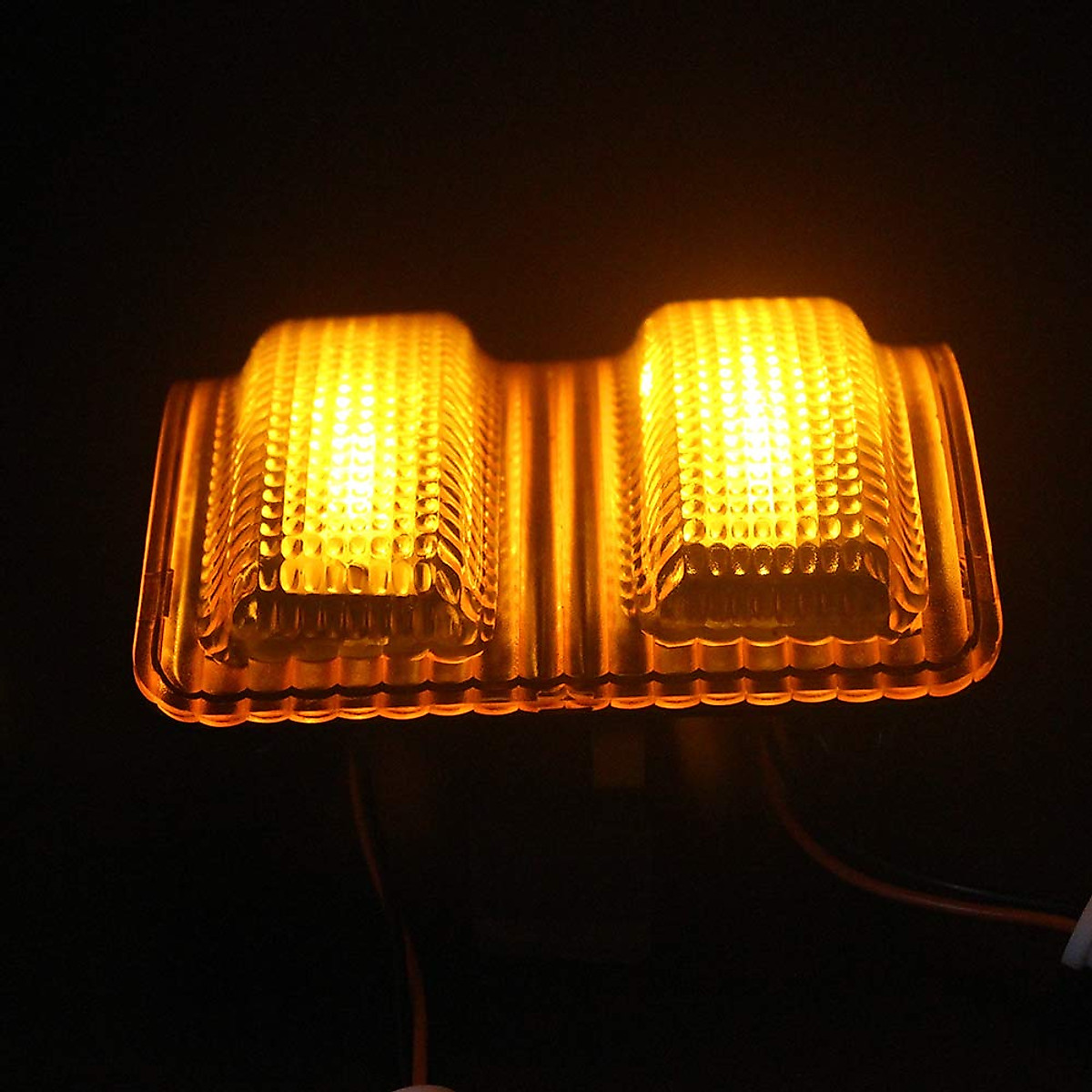 csslyzl LED Side Mirror Marker Lights Compatible with FORD F250 F350 F450 F550 Super Duty 2008-2015 Side Tow Mirror Turn Signal Light AMBER LED+LENS