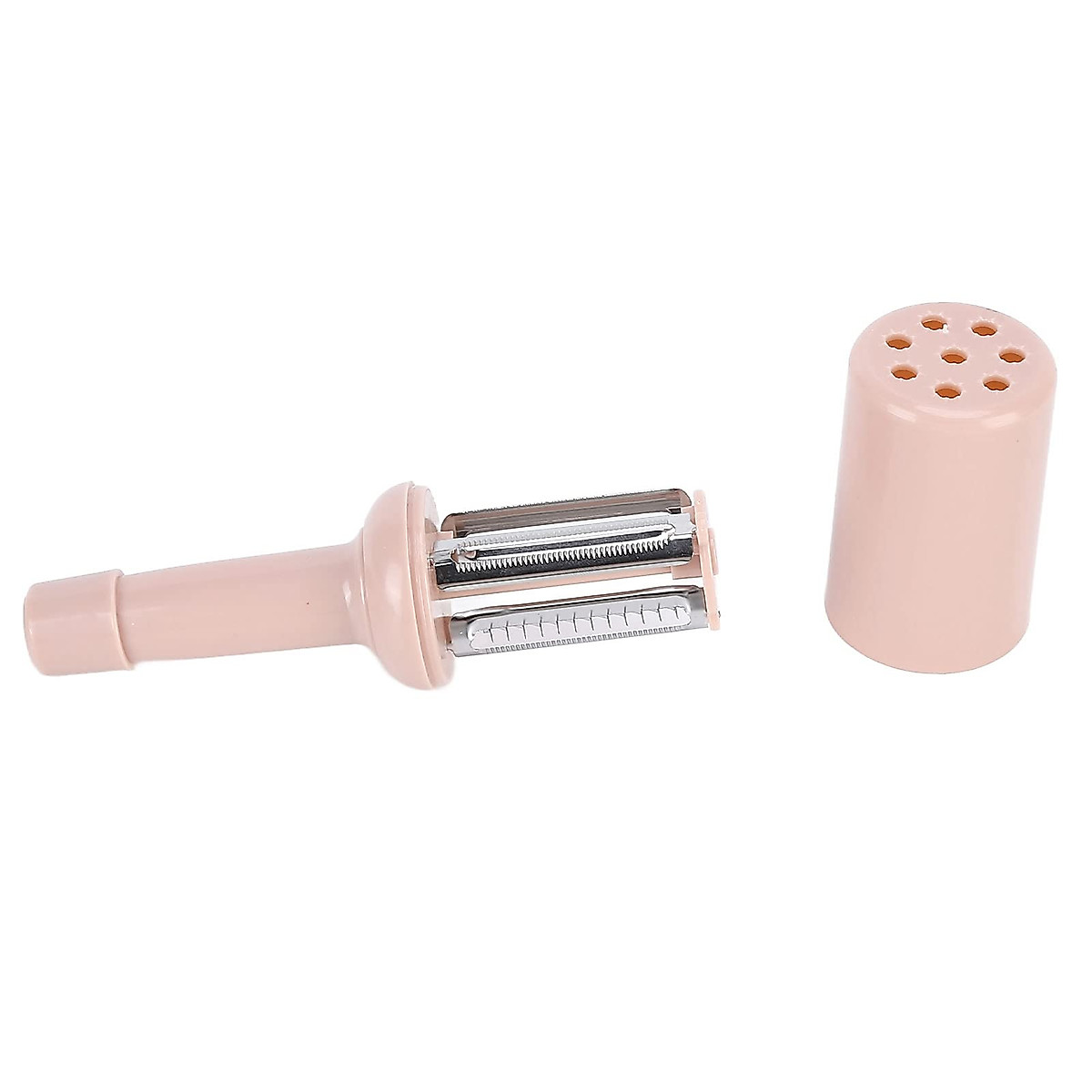 Potato Peeling Knife Multifunctional Kitchen Peeling Knife Stainless Steel Fruit Grater Household Vegetable Shredder Kitchen Help for Apples Pineapples(Pink)