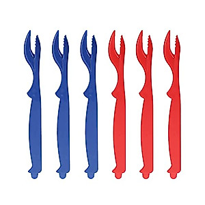 Hemoton Seafood Opener Tools Seafood Opener Tool 6Pcs Seafood Crackers Picks Tools Set Easy Opener Shellfish Sheller Knife for Lobster Crab Prawns Crawfish Shrimp Prawn Crab Tools