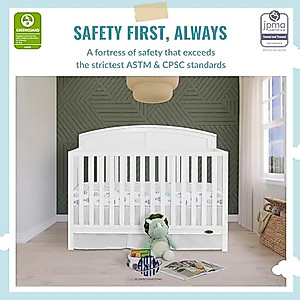 Dream On Me Storybrooke 5 in 1 Convertible Crib