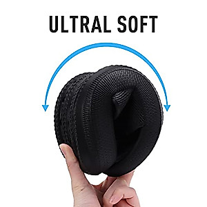 shevalues Pillow Soft Slide Sandals for Women Men Non-Slip Shower Shoes Bath Slippers Summer Beach Slides, Black 40-41