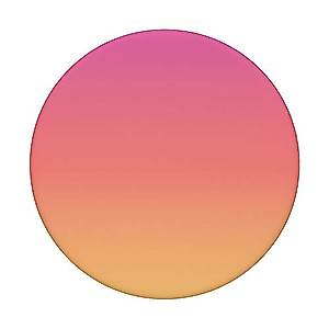 Simple Solid Color Chic Coral Pink Sunset Ombre Design PopSockets Swappable PopGrip