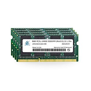 Adamanta 32GB (4x8GB) Apple Memory Upgrade Compatible with Late 2015 iMac 27" Retina 5K Display DDR3/DDR3L 1867Mhz PC3L-14900 SODIMM 2Rx8 CL13 1.35v RAM DRAM