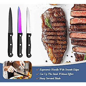 Portable Reusable Travel Utensils Silverware with Case,Travel Camping Cutlery set,Chopsticks and Straw, Flatware Cutlery Set with Case, Stainless steel Travel Utensil set Top (Black)