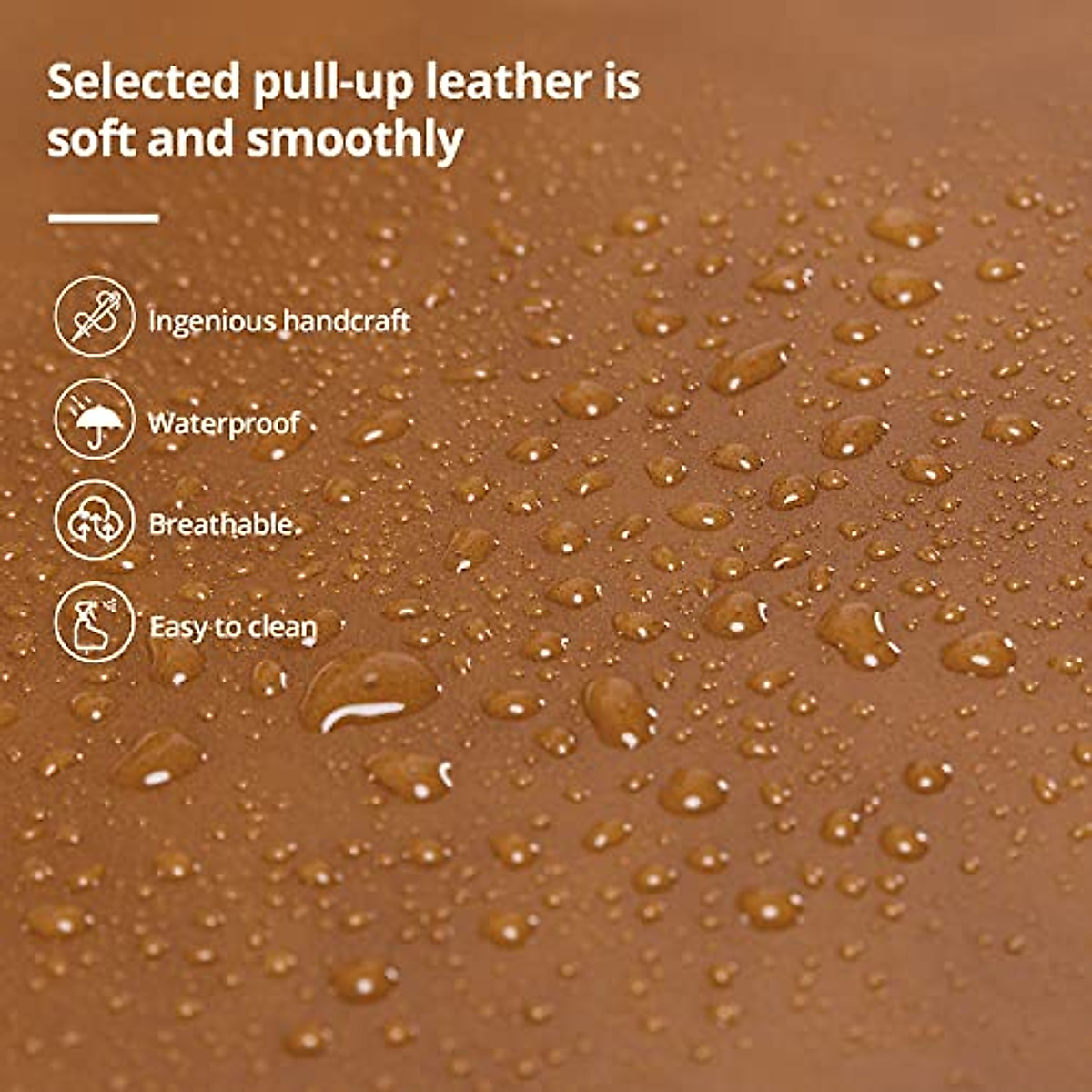 Faux Leather Dining Chairs Set of 2 Farmhouse Upholstered Dining Chair,Urban Industrial Indoor Kitchen Dining Chair, Boho Dining Chairs Mid Century Modern Minimalist Desk Chair Roxana 18" Whisky Brown