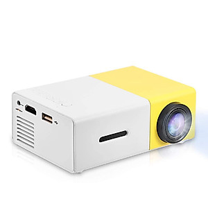 Fosa Mini Projector Portable 1080P LED Projector Home Cinema Theater Indoor/Outdoor Movie projectors Support Laptop PC,HDMI Input,Need Data Cable Connection Support AV, USB, Memory Card