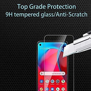[3+2] 3 Pack Screen Protector for Motorola Moto G Stylus 5G 2021 (Not fit G Stylus 4G) with 2 Pack Camera Lens Protector, 9H Hardness Tempered Glass,Anti-Scratch,Case Friendly,Premium HD Clarity Film