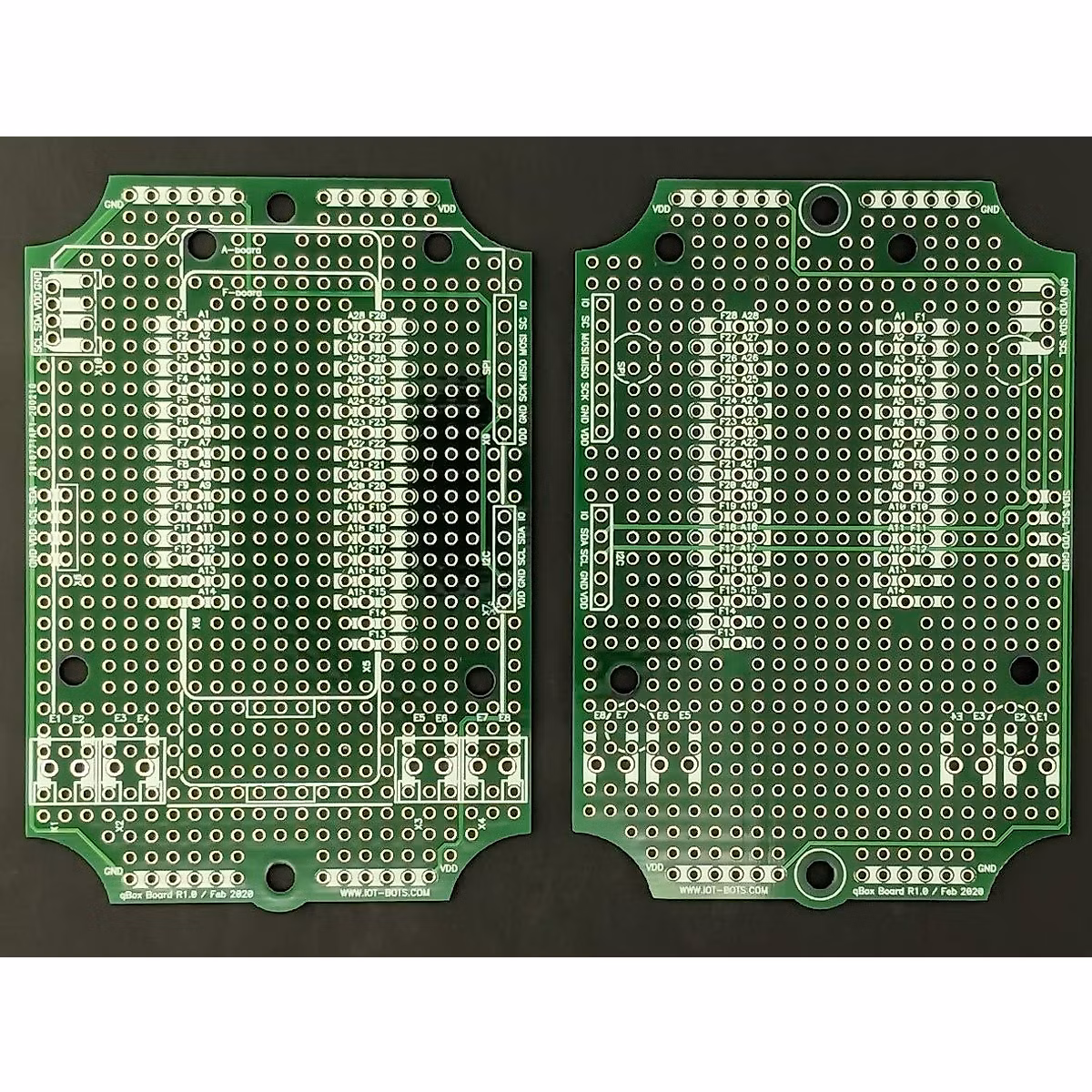 qBox DIY IOT Enclosure Plus Kit (Two SMAs), IOT Enclosure for Arduino MKR Feather ESP32 Cellular LoRa WiFi Board, Waterproof IP65 Enclosure with Glands, prototyping PCB connectors Set and Two SMAs