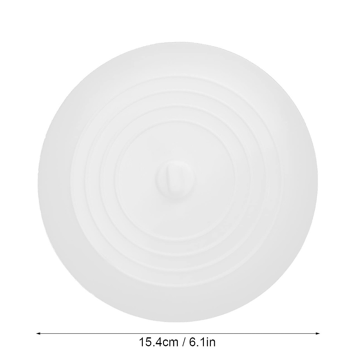 Silicone Bathtub Drain Stopper Plug, Sink Plugs Sewer Plugging LongLasting Convenient Floor Drain Sink Water Plug Cover for Bathroom Kitchen(White)