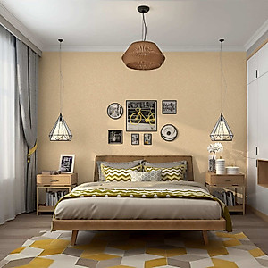 Abyssaly Gold Beige Wallpaper Peel and Stick Wallpaper Removable Wallpaper 15.7in X 118in Embossed Self Adhesive Silk Texture Wallpaper Cabinet Furniture Countertop Shelf Liner Wall Paper