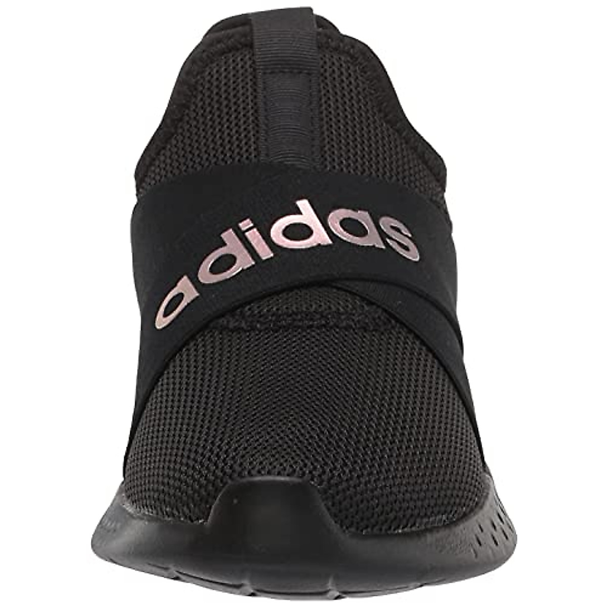 adidas Women's Puremotion Adapt Running Shoe, Black/Black/Iridescent, 10