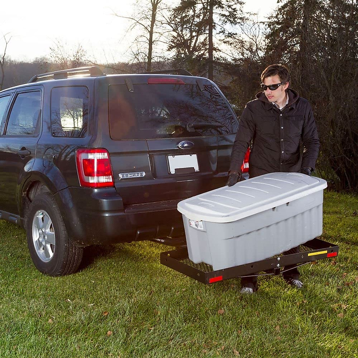 Rage Powersports 48" Folding Bumper Hitch Cargo Carrier Tray