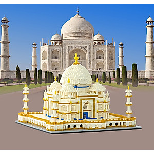 Tregoer Micro Mini Blocks Taj Mahal Building and Architecture Model Set,Mini Building Blocks Sets,Building and Architecture Toys Gifts for Kid and Adult（4000Pieces）