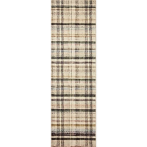 Loloi Chris Loves Julia x Humphrey Collection HUM-02 Ivory/Multi, Contemporary 2'-0" x 5'-0" Accent Rug feat. CloudPile™