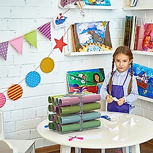 Vinyl Roll Holder, Vinly Storage Organizer, Craft Storage up to 40 Vinly Rolls, Vinyl Organizing System, 24 Pcs