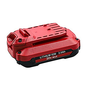 2 Pack 3.0Ah 20 Volt CMCB202-2 Battery Replacement for Craftsman V20 Lithium ion Battery Compatible with Craftsman 20V Battery Lithium ion CMCB201 CMCB202 CMCB202-2 CMCB204 CMCB204-2 CMCB205 CMCB206