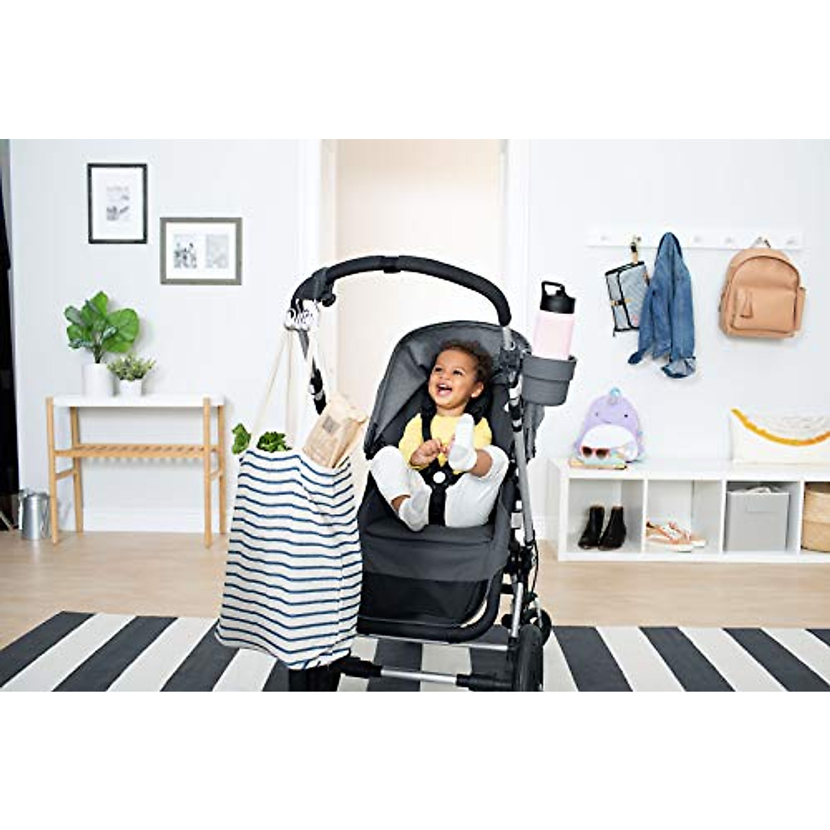 Skip Hop Universal Stroller Accessory Starter Set, Stroll & Connect, Grey
