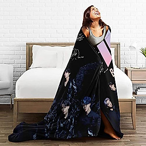 Fleiyd Kpop Fan Kpop Dynamite Throw Blanket Ultra Soft Flannel Blankets Home Furnishing Blanket Sofa Blanket 50 inches X40 inches