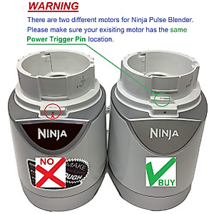 Ninja 700w Motor Base for BL200 BL201 BL203 BL204 BL205 BL206 BL207 BL208 BL209 BL250 Kitchen System Pulse Blender, White