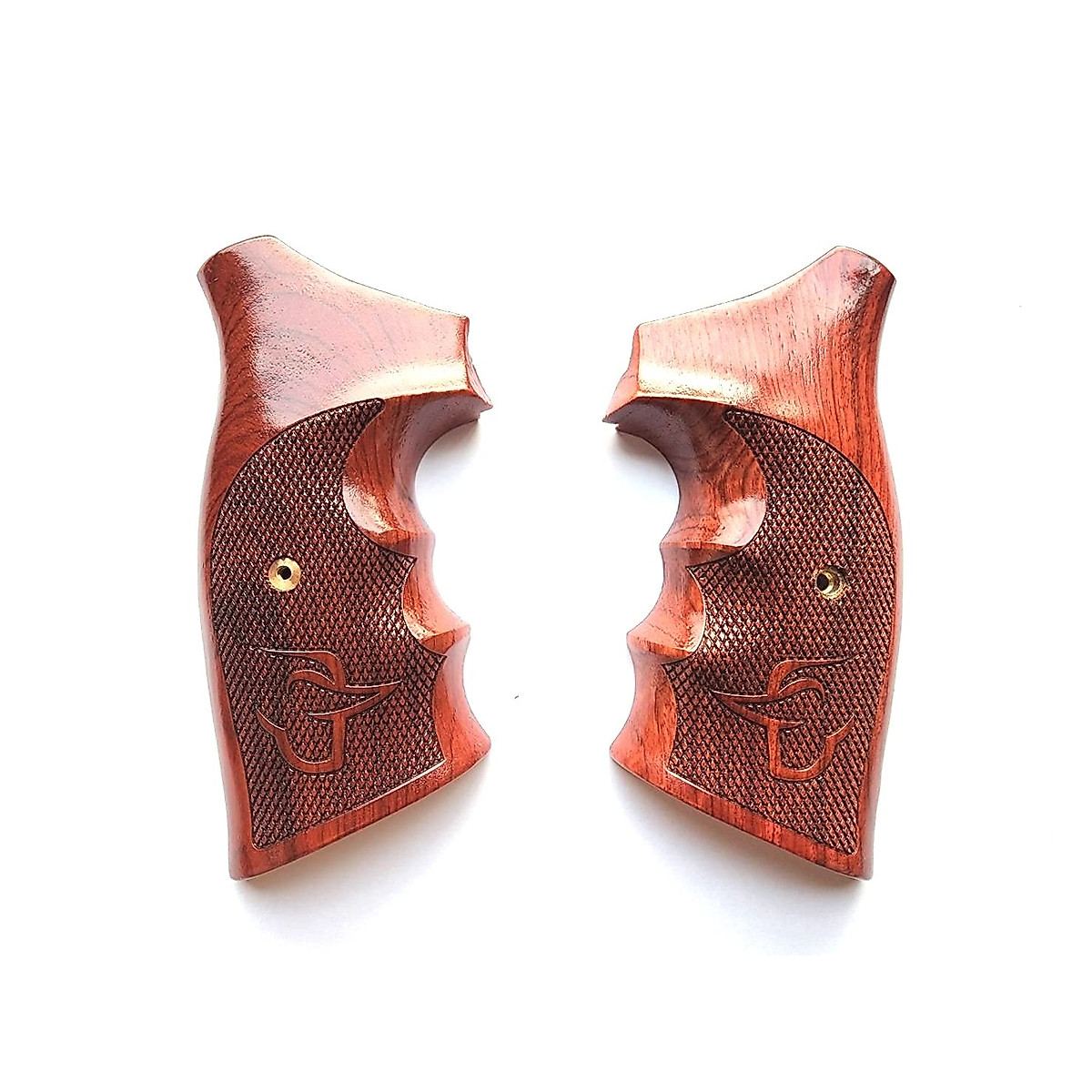 BMPL Hardwood Open Back Luxury Laser Grips Compatible with Taurus Medium/Large Frame.357 M44, 65, 66, 80, 82, 83, 96, 431, 441, 607, 608, 669 Revolver Handmade Handcraft