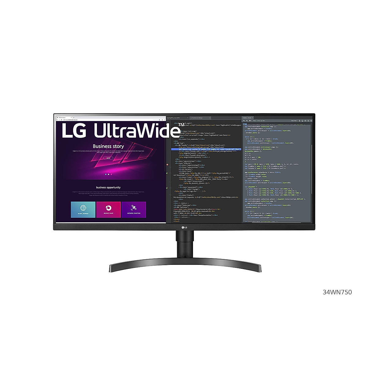 LG 34WN750-B 3440 x 1440 34" IPS FreeSync Monitor, Black