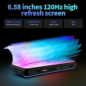 Big Walnut B3 2023 5G Unlocked Smartphone, 17GB+256GB Rugged Smartphone, 66W/10800mAh Battery Cell Phone, 120Hz 6.58" 108MP Camera Rugged Phone, 24MP Night Vision, IP68 Waterproof, NFC (DMR)