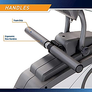 Marcy Foldable 8-Level Magnetic Resistance Rowing Machine with Transport Wheels NS-40503RW,Grey