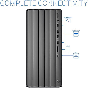 Newest 2022 HP Envy Gaming Desktop, Intel Core i7-11700 Processor, NVIDIA GeForce RTX 3060, 64GB RAM, 1TB PCIe SSD + 2TB HDD, Wireless Keyboard and Mouse, HDMI, Windows 10 Home