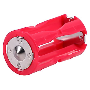 KIKYO Battery Converter, 4pcs 4AAA to C Size Parallel Battery Convertor Adapter Holder for Home Household Use