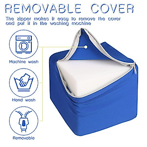 UHAPPYEE Toddler Foam Building Blocks, 12 PCS + 5 Kinds of Shapes Colourful Stacking Block Sets for Kids, Soft Foam Building Blocks Throwing Toys