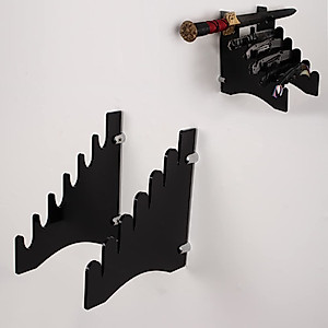 Dagger Rack Butterfly Knife Rack Knife Display Rack Acrylic Knife Storage Rack Wall Display Rack EDC Small Knife Rack (Black)
