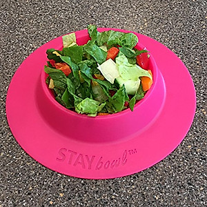 STAYbowl Tip-Proof Bowl for Guinea Pigs and Other Small Pets - Fuchsia (Pink) - Large 3/4 Cup Size New