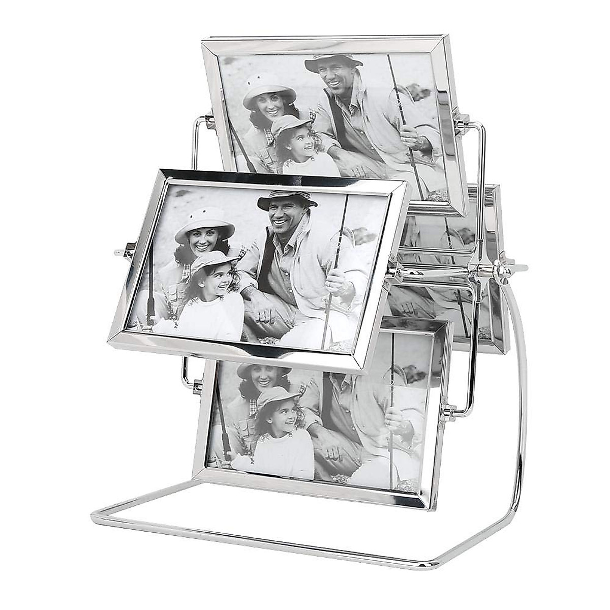 Metal Photo Frame, Ferris Wheel Rotatable Picture Display Photography Studio Rotating Photo Frame For 6X4Inch Photo