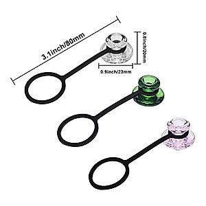 Replacement Accessory Part,Universal Cover with Silicone Case,Green/Pink/Clear (3 PCS）