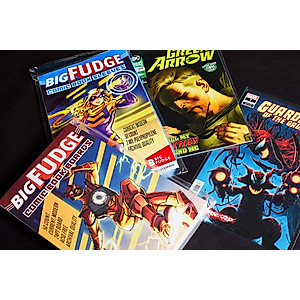 Big Fudge 50 Comic Book Bags and Boards - Protector Sleeves for Comics and Magazines - Archival Protection for 1990s to Current Comic Books - 7.25" x 10.5"