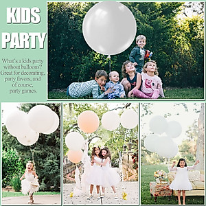 18 inch White Balloons 25 pcs Large White Latex Balloons for Baby Shower Wedding Birthday Party Decorations