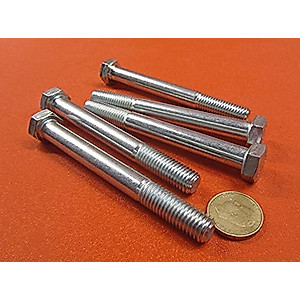 Class 10.9 Zinc Steel Hex Bolts PT M12 x 1.75 mm x 110 mm Long 5 pcs