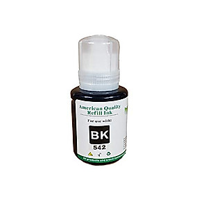 Vivid Colors VC Black Compatible Ink Refill Bottle Replacement for T542 542 Refill Ink for ET-5800 ET-5850 ET-16600 ET-16650 Ecotank Printer Refill Ink