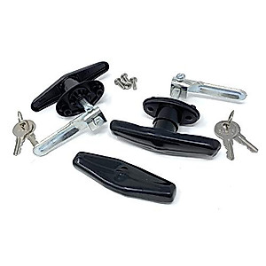 Bauer T-Handle Lock, Complete Set of Two (One Clockwise and One Counterclockwise) | Keyed K127
