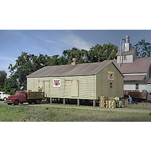 Walthers, Inc. Op Storage Shed Kit, 4-1/4 X 2-3/4 x 2-1/4" 10.6 X 6.8 X 5.6cm , Grey