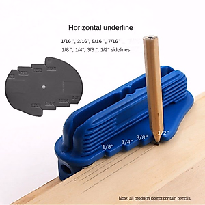 CLAHJQX 2Pcs Center Scriber Line Scriber Woodworking Marking Offset Marking Tool Center Mark Finder Tool Wood Scribe Marking Gauge Fits Standard Wooden Pencils